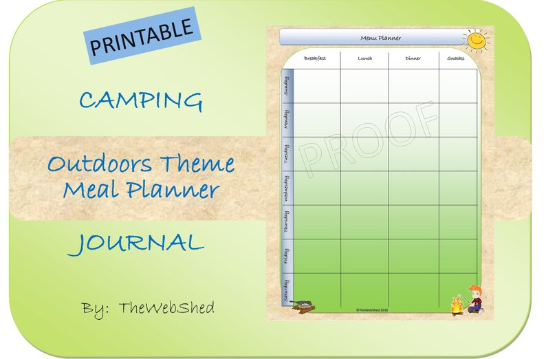 The Basic Camping Journal - Outdoor/camping Theme - Includes 5 ...