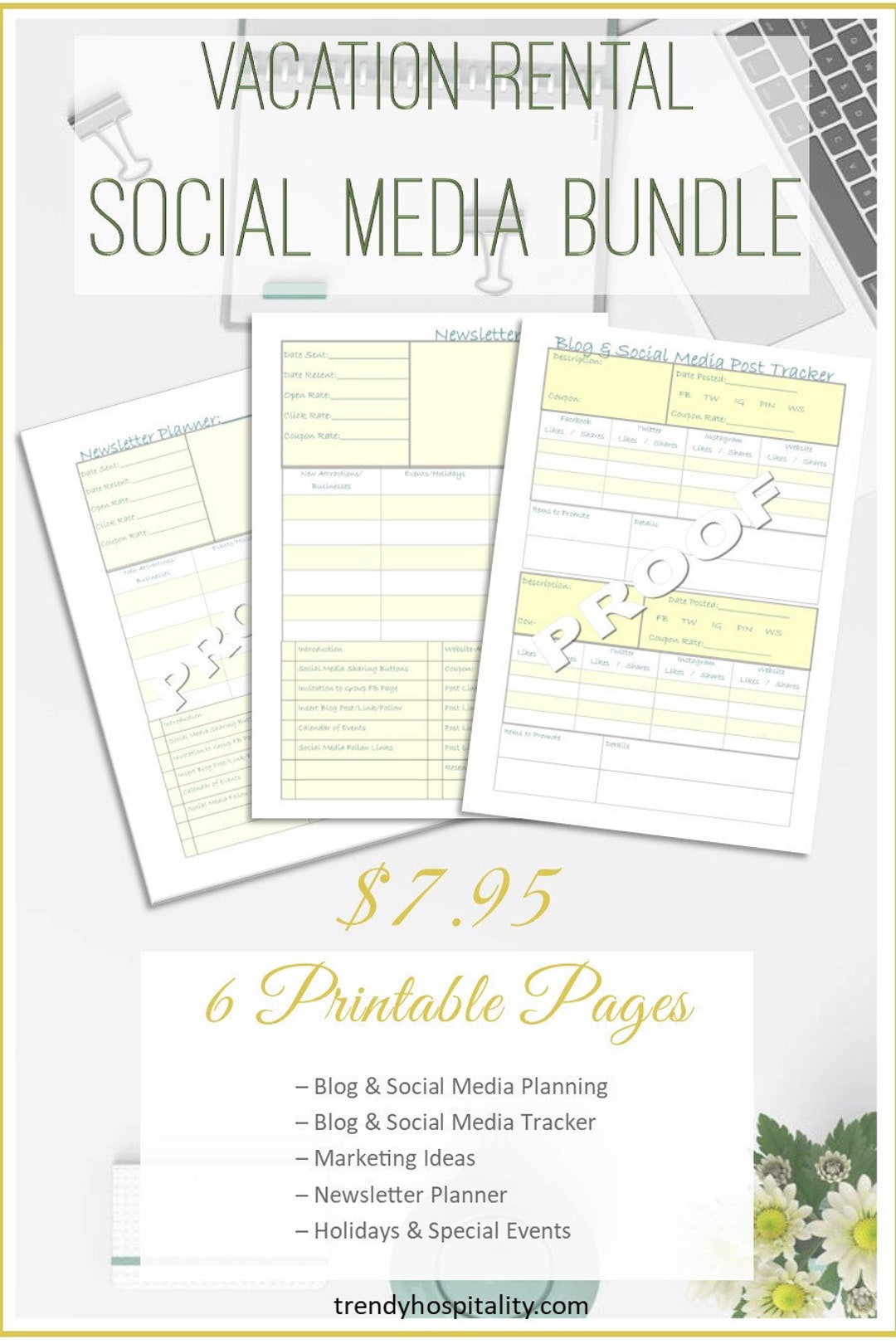 Airbnb VRBO Host Bundle Marketing Toolkit - 6 Pages of Printables ...