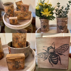 Honey Bee Themed Décor Set, Honey Bee Decor for Tiered Trays, Bee Baby ...