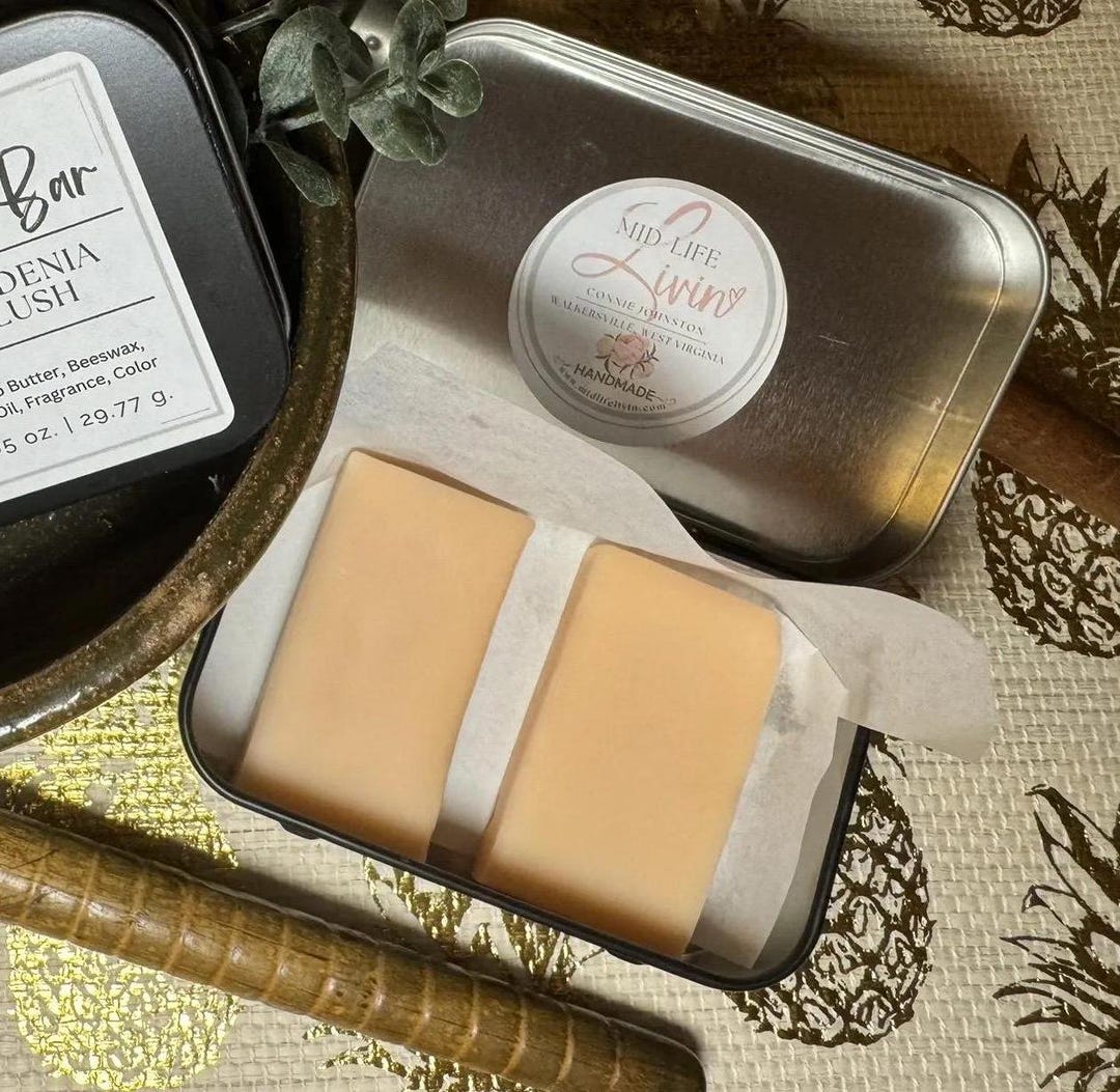 Solid Lotion Bars in Tin Natural Handmade Lotion Mango Butter Beeswax ...