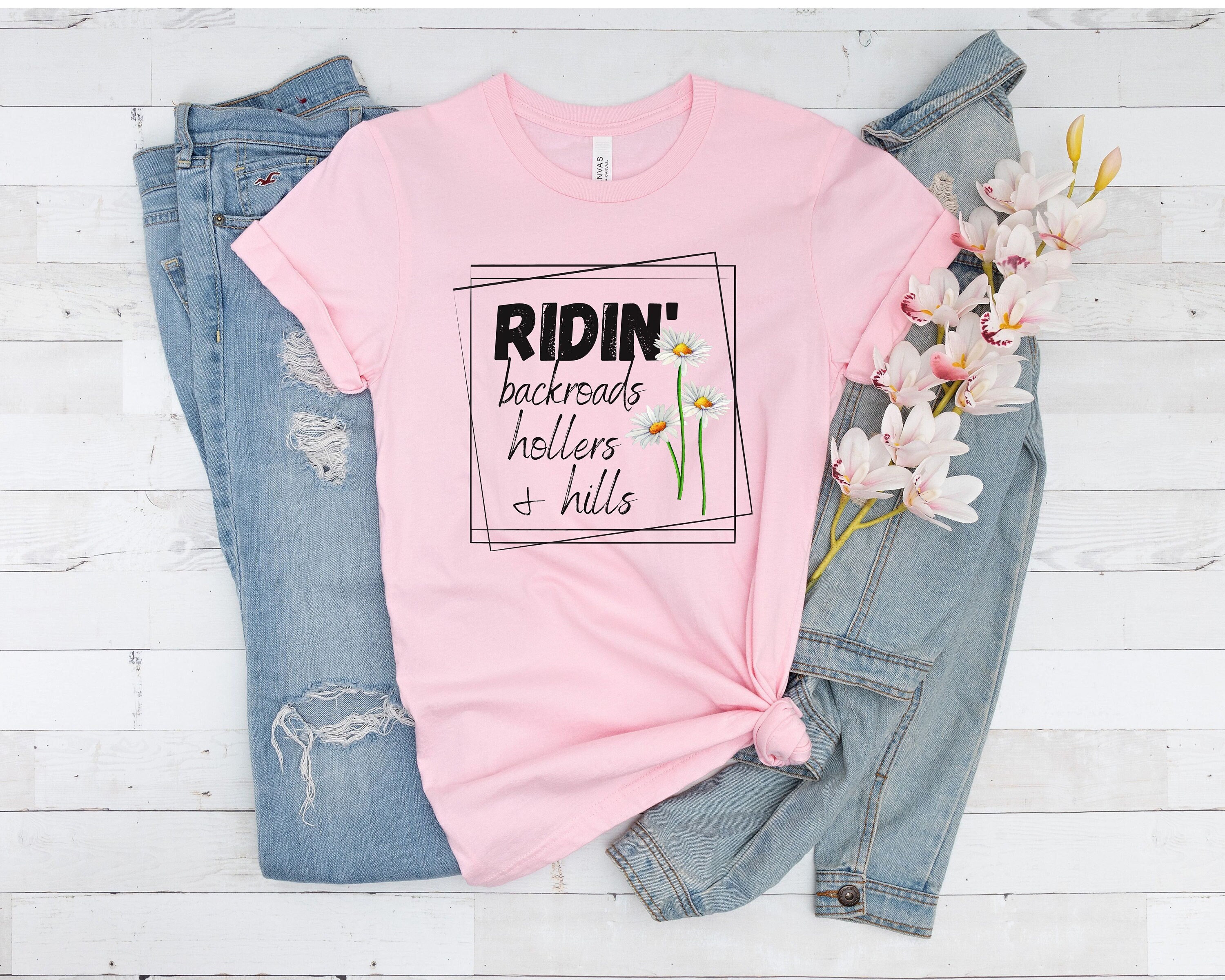 Riding Backroads SXS Shirt, Side by Side Shirts, Cute Mudding Shirt ...