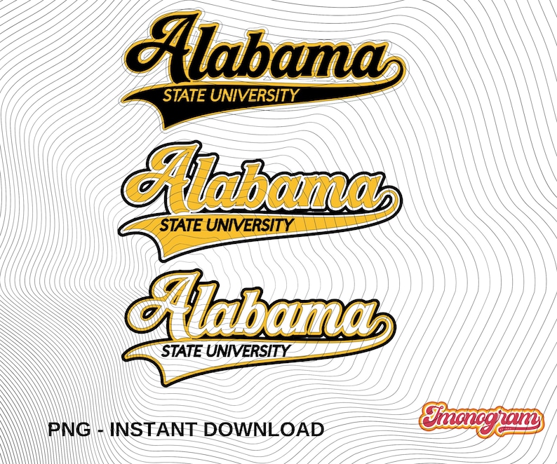 Alabama State University Shirt Design Bundle Png - Etsy