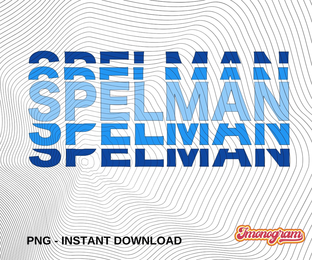Spelman Repeat College Shirt Design Png - Etsy