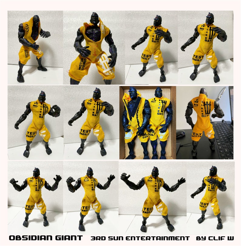 OBIE Obsidian Giant Action Figure - Etsy