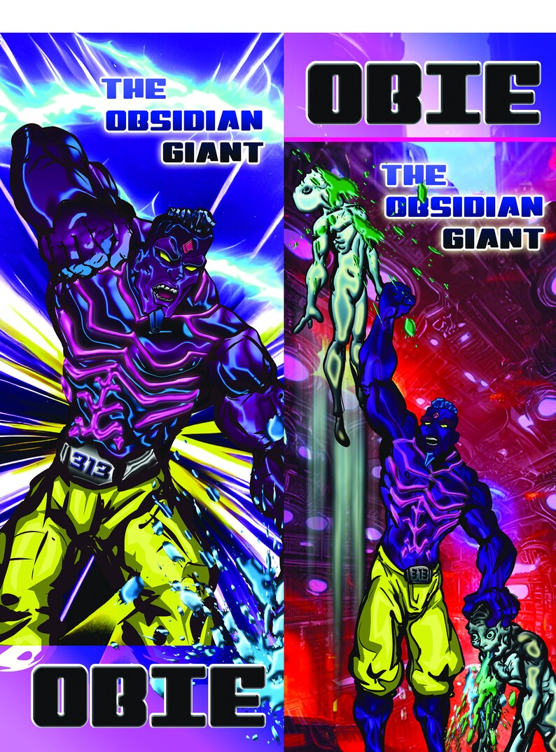 OBIE Obsidian Giant Action Figure - Etsy