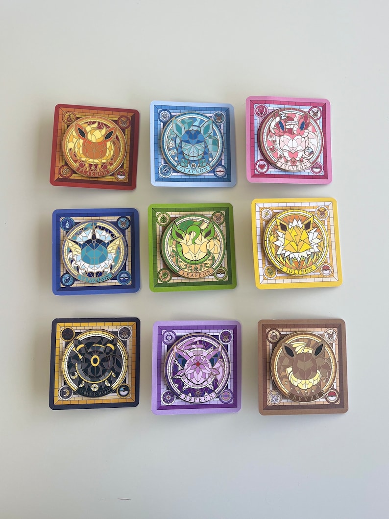 Pokemon Eevee Evolution Pins - Etsy