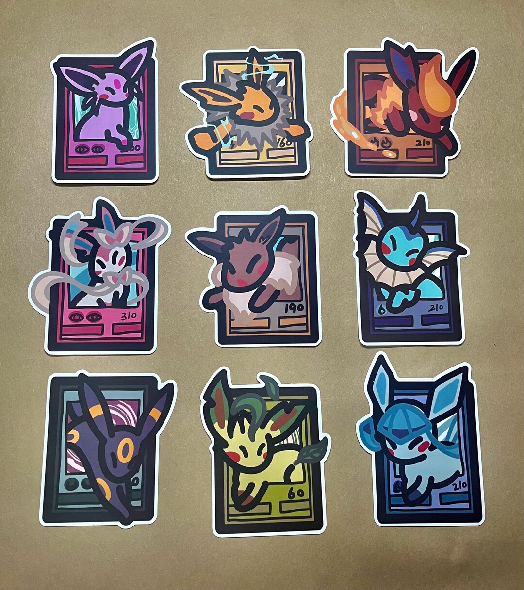 Eevee Evolution Stickers - Etsy
