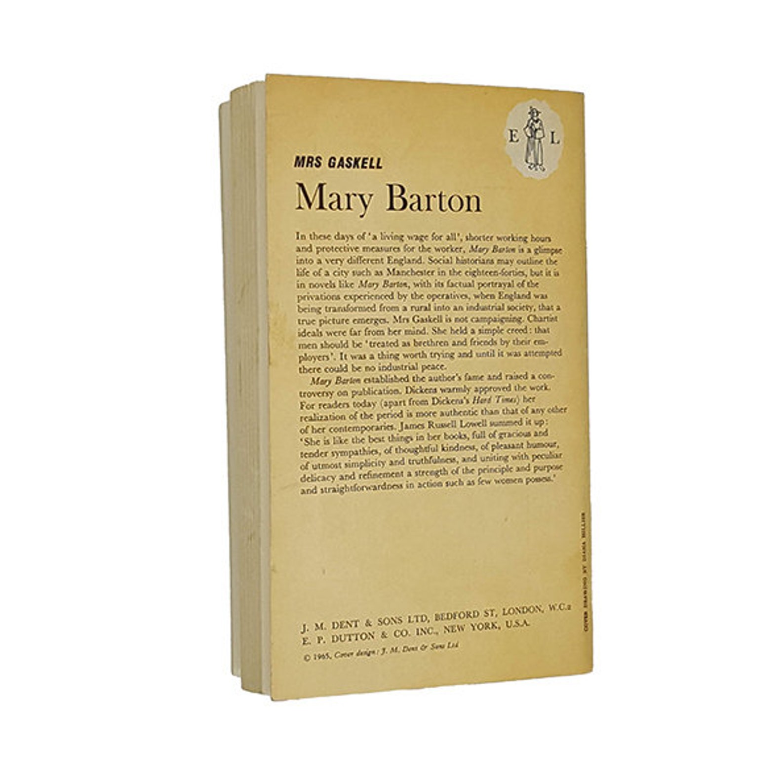 Mrs Gaskell's Mary Barton - Dent 1965 - Etsy