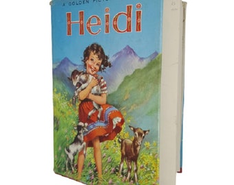 Vintage 1925 Illustrated Heidi Novel by Johanna Spyri Children's Book ...