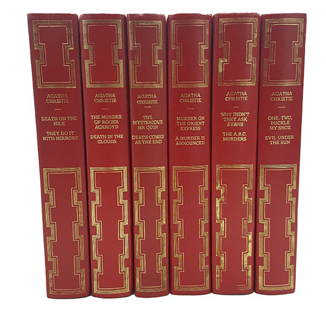 Agatha Christie Collected Works C.1970 6 Red Books - Etsy