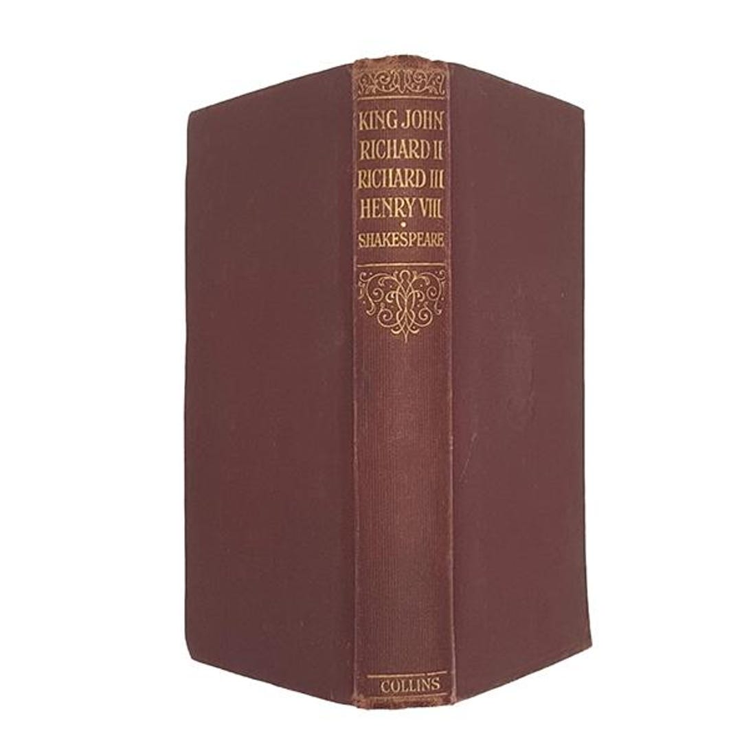 William Shakespeare’s Historical Plays - Collins - Etsy