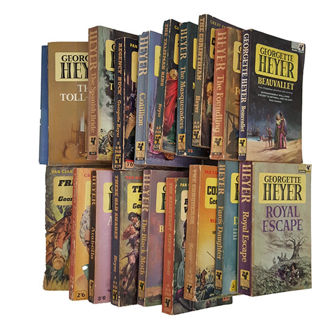 Georgette Heyer Vintage Pan Paperbacks, 1960s 19 Books - Etsy