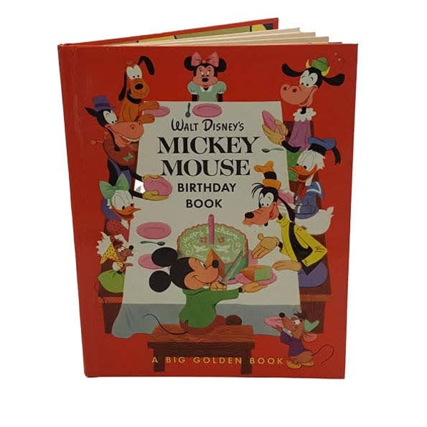 Mickey Mouse Birthday Book - Etsy
