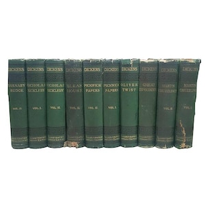 Charles Dickens' Collected Works - Chapman and Hall, 1875 (10 Books) - Etsy