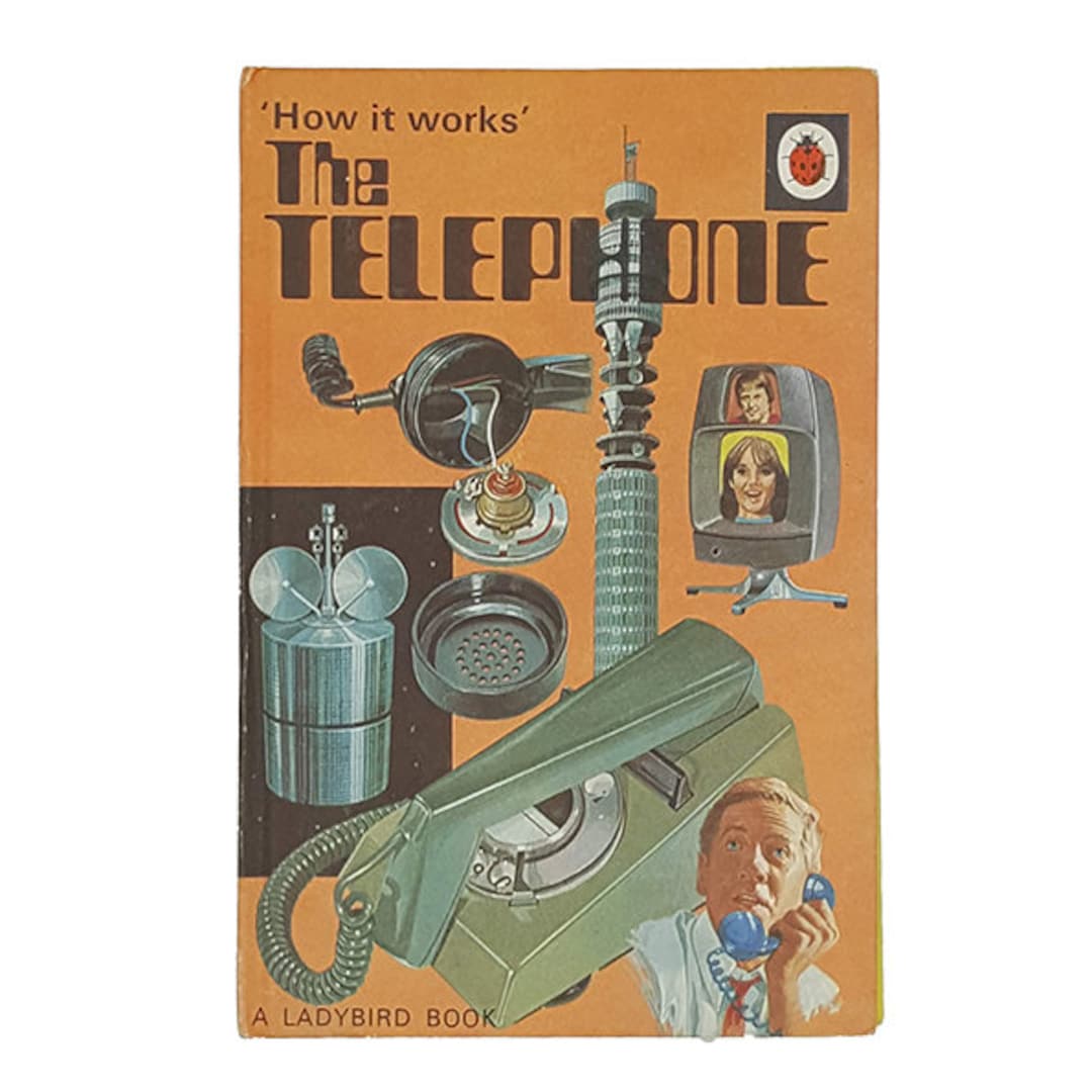 Ladybird 654 How It Works, Full Illustrated Cover: the Telephone - Etsy