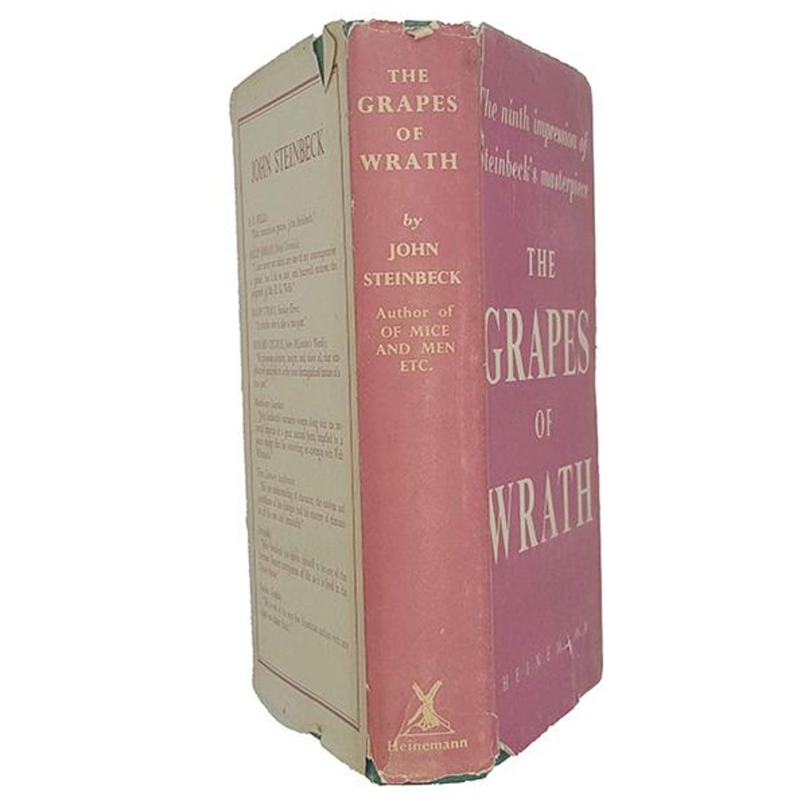The Grapes of Wrath by John Steinbeck - Heinemann, 1948 - Etsy