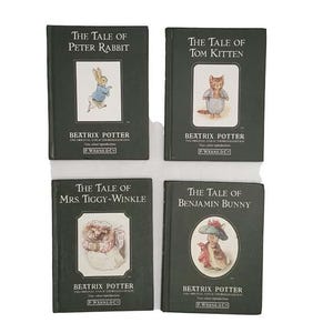 Beatrix Potters the Tale of Peter Rabbit Complete Set 23 GREEN Books ...