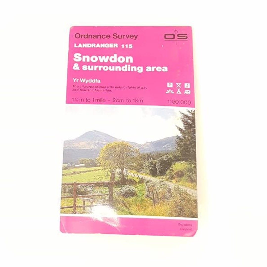 Maps: Snowdon & Surrounding Area - Ordnance Survey - Etsy UK