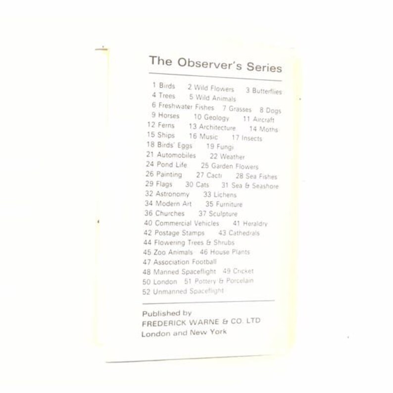 Observer's Book of Aircraft by William Green 1974 - Warne - Etsy