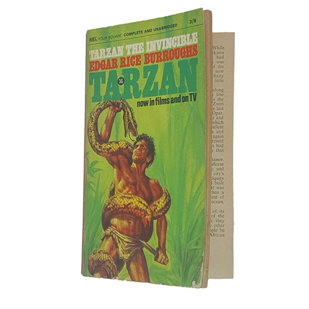 Tarzan the Invincible by Edgar Rice Burroughs - Four Square 1967 - Etsy
