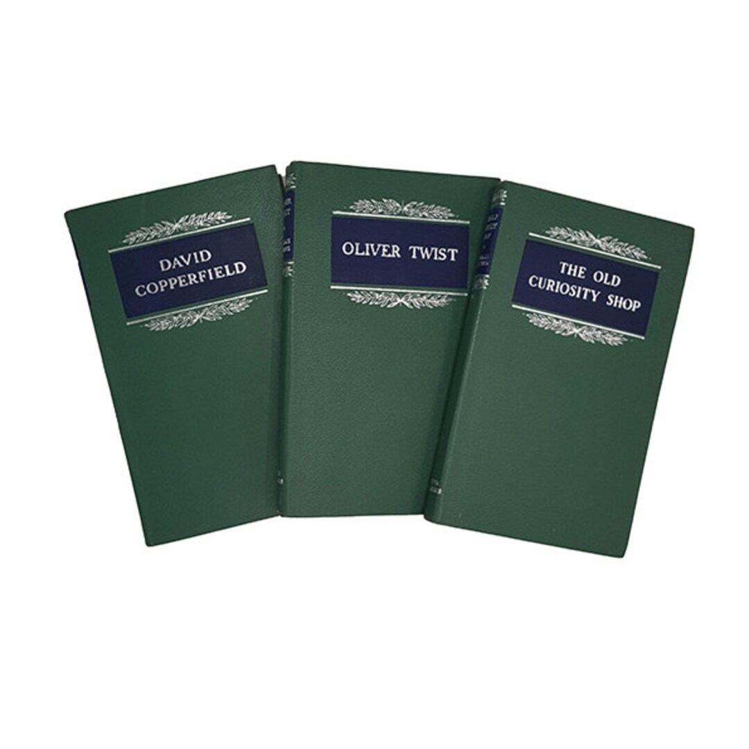 Charles Dickens Oliver Twist Etc. 3 Green Books Collins - Etsy