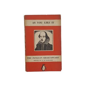 As You Like It by William Shakespeare - the Penguin Shakespeare, 1937 ...