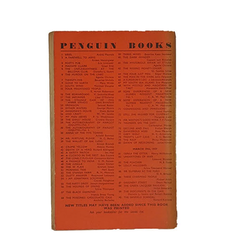 A Safety Match by Ian Hay - Penguin, 1937 - Etsy