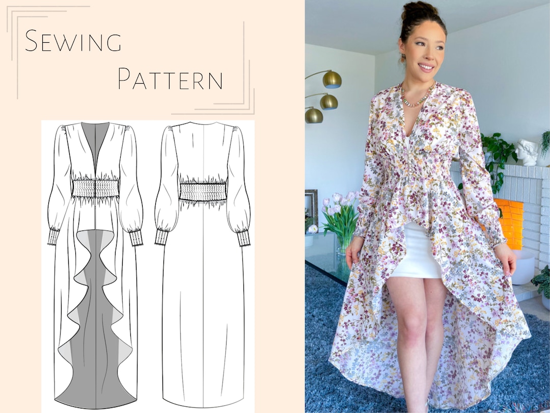 Sheered Cardigan / Sewing Pattern / Instant Download / PDF / Video ...