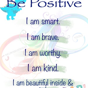 Be Positive Posters - Etsy