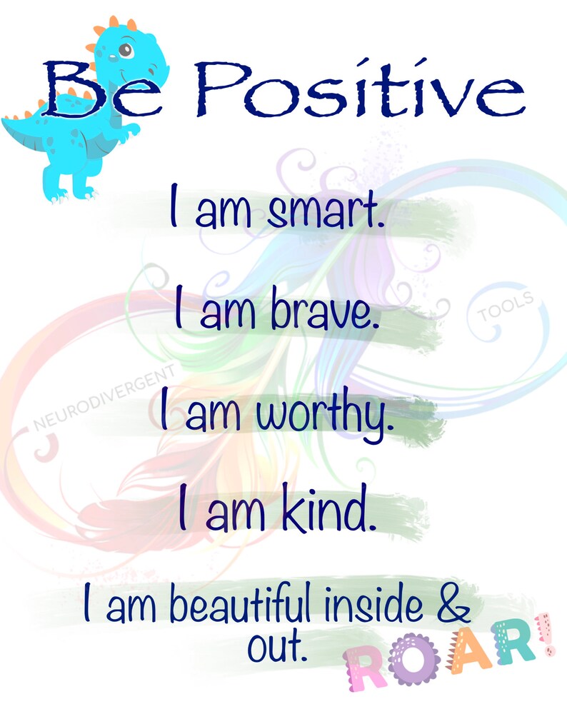Be Positive Posters - Etsy
