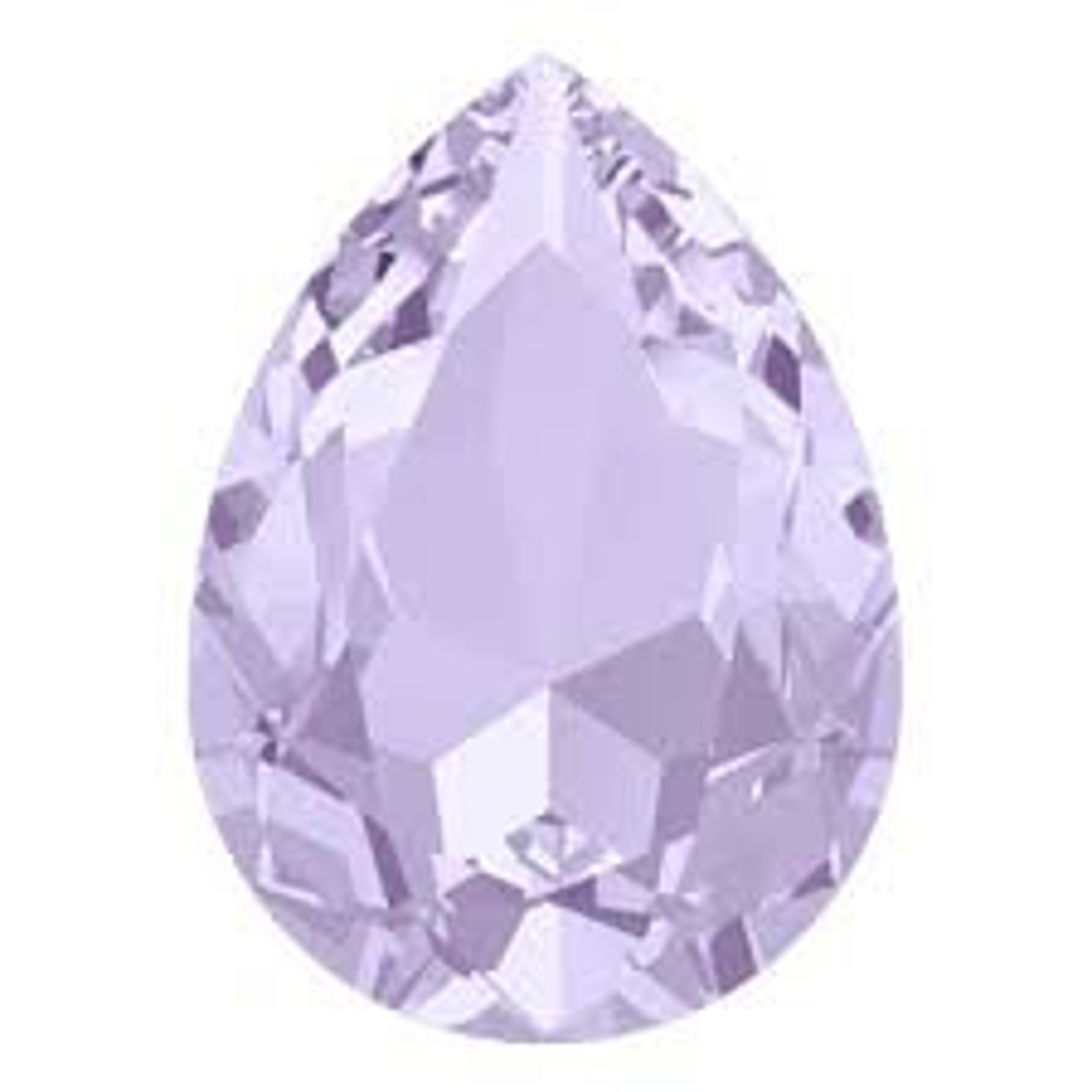 Small Violet Pale Purple European Crystal Teardrop Dangle Bridal ...