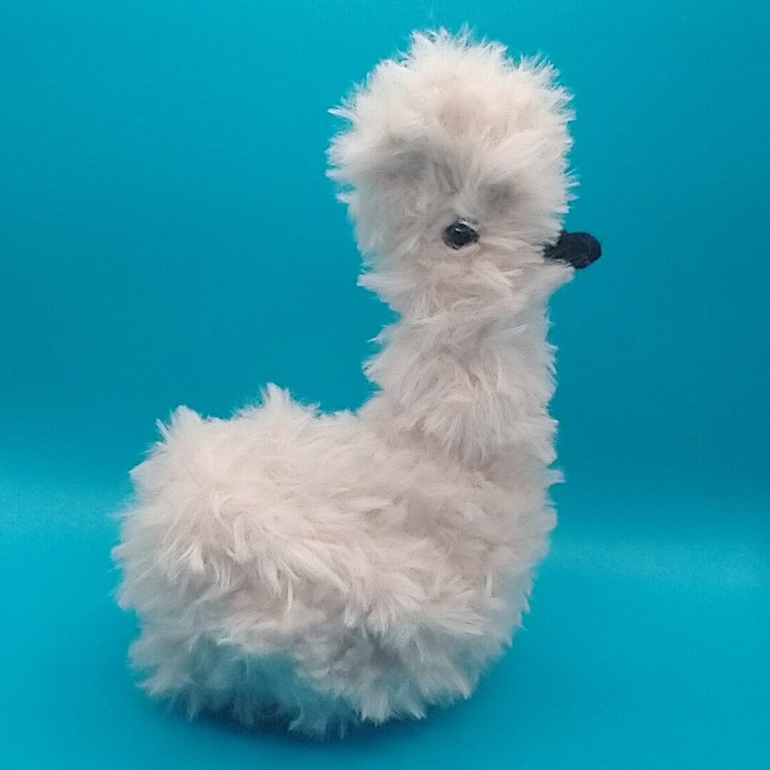 Silkie Chicken Frizzle Bantam Hen, Cream Fuzzy Rooster Crochet ...