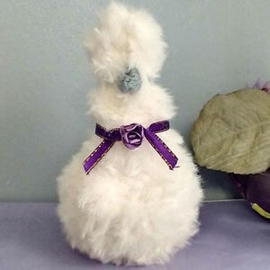 Silkie Chicken Frizzle Bantam Hen, Cream Fuzzy Rooster Crochet ...