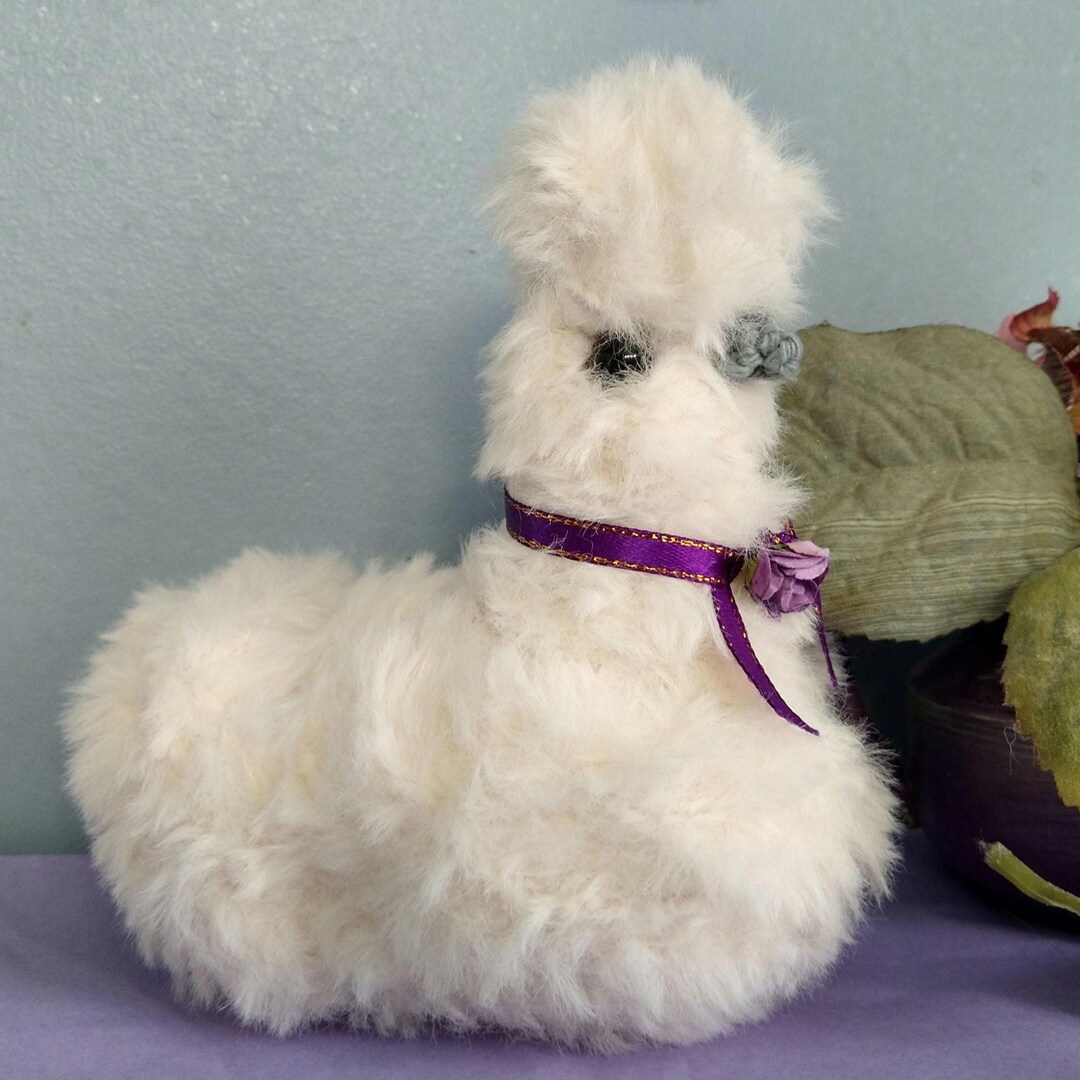 Silkie Chicken Frizzle Bantam Hen, Cream Fuzzy Rooster Crochet ...