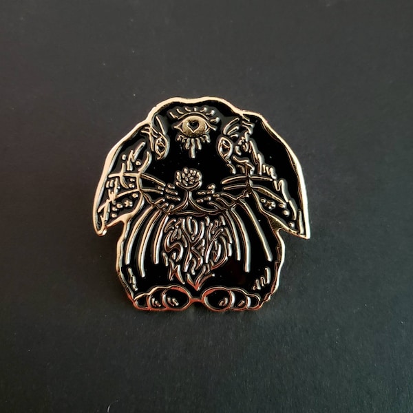 Bunny Enamel Pin - Etsy