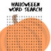 Halloween Word Search - Etsy