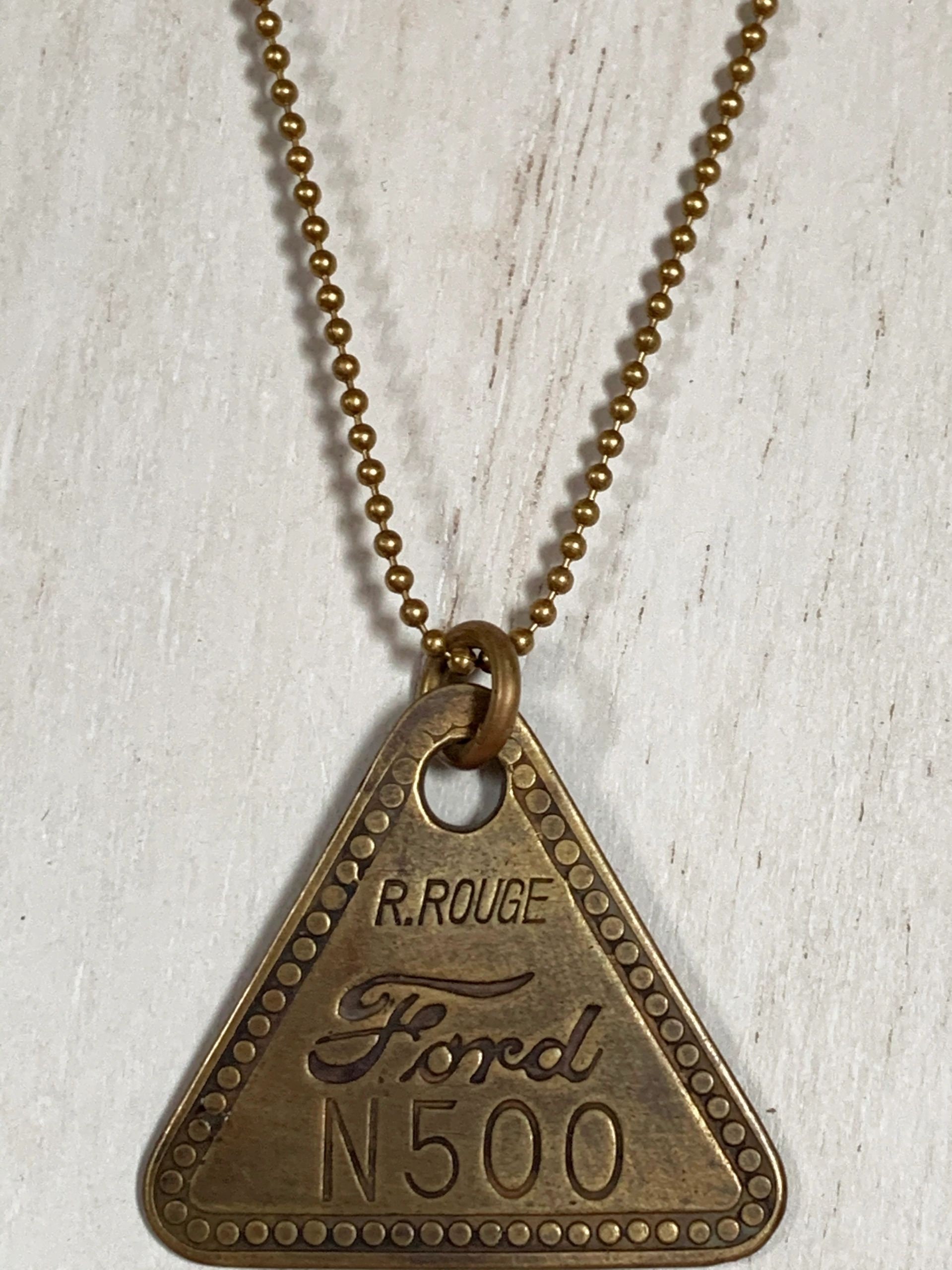 Vintage Tool Check Brass Tag From Ford Rouge Factory | Etsy