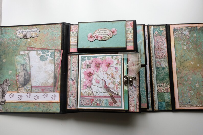 PDF Tutorial - Pop up Scrapbook/ Digital Download/ Orchids and Cats - Etsy
