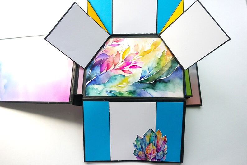 Watercolor Rainbow Bundle - Video Tutorial, PDF Cutting Guide and Huge ...