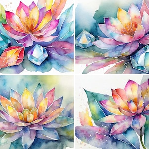 Watercolor Rainbow Bundle - Video Tutorial, PDF Cutting Guide and Huge ...