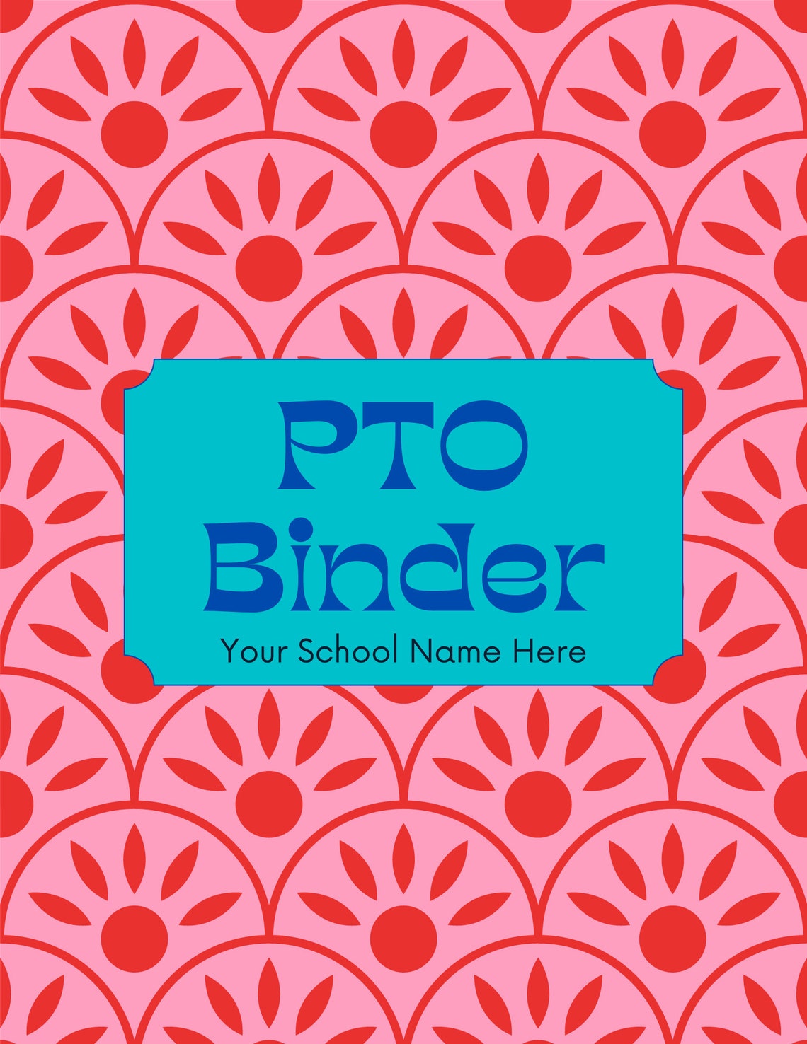 Editable Canva Template PTO Binder for President Form Templates Tracker ...