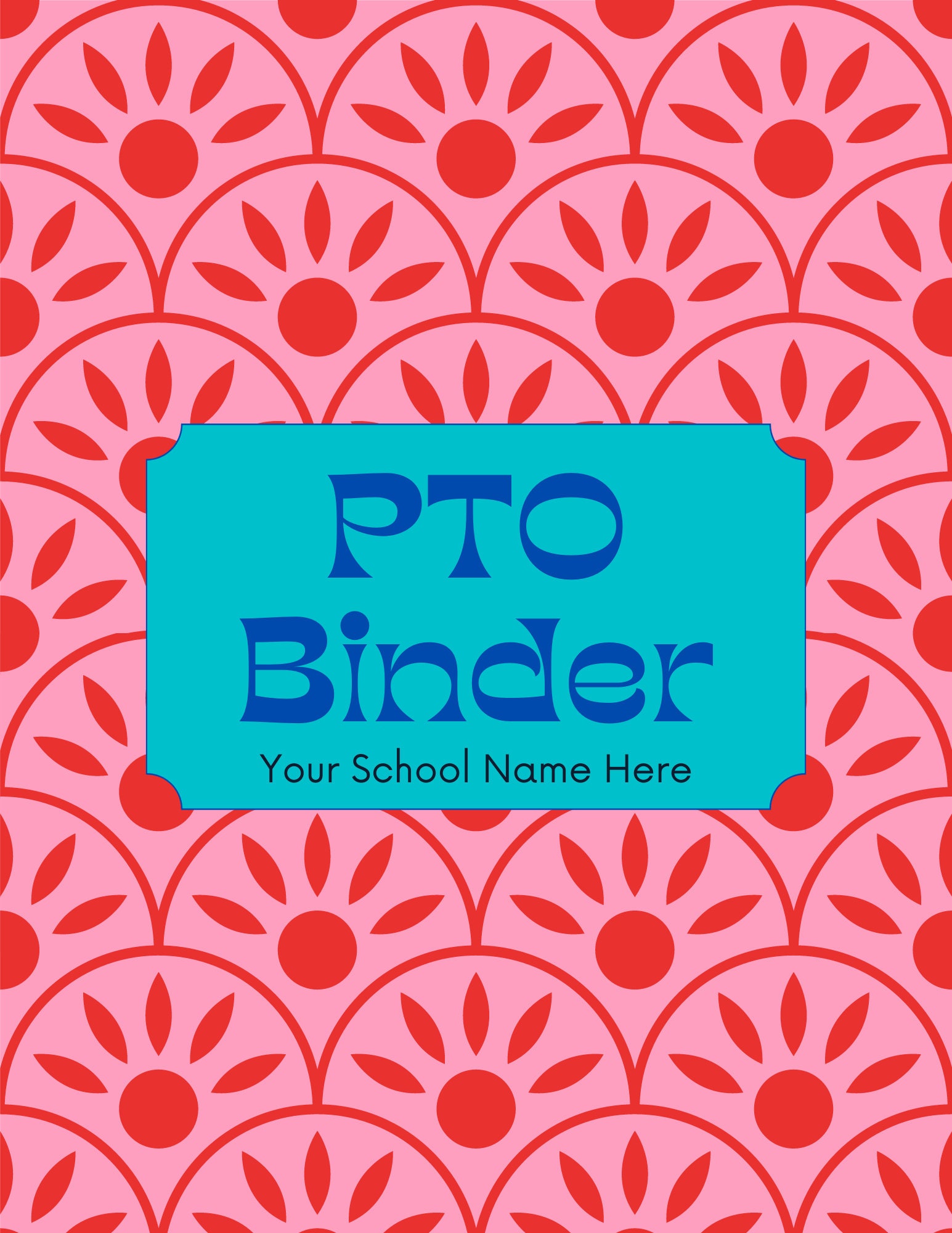 Editable Canva Template PTO Binder for President Form Templates Tracker ...