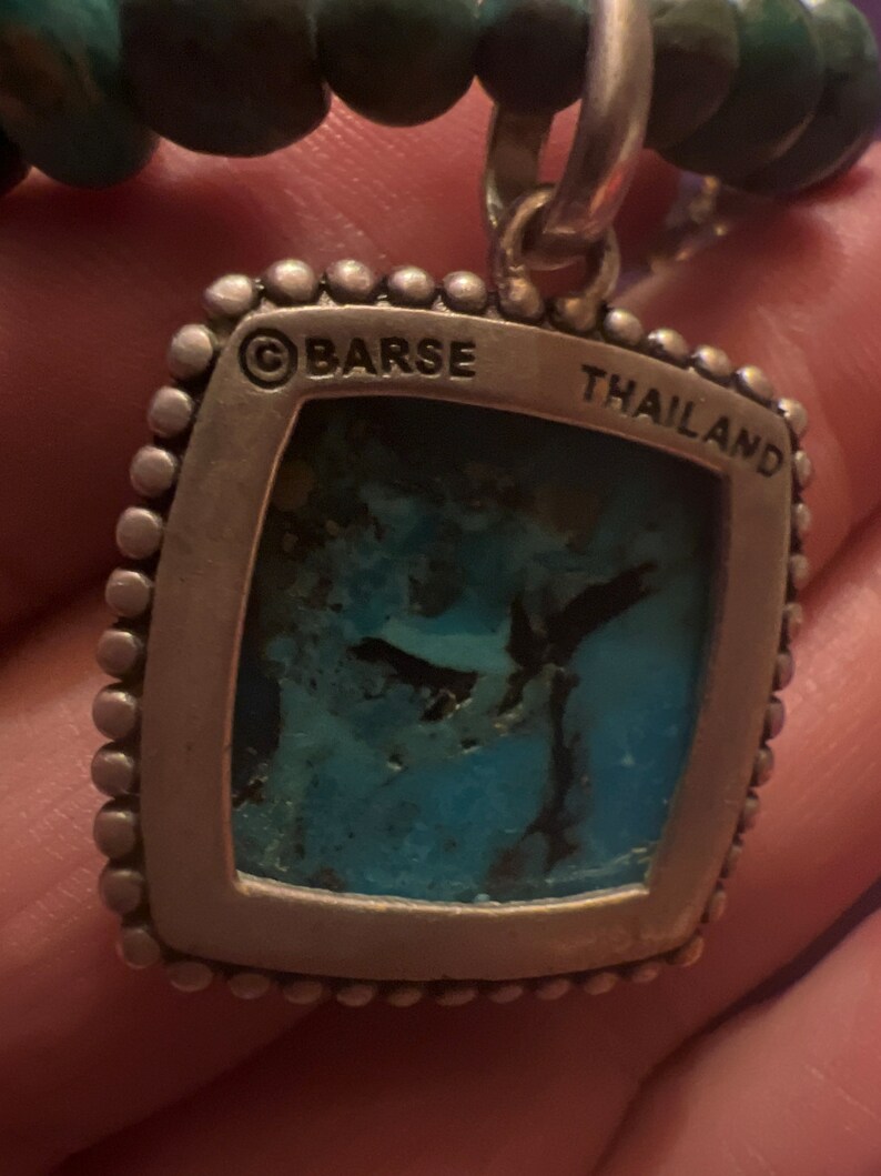 Barse Thailand Vintage Necklace Turquoise Agate Topaz and Quartz 17 ...