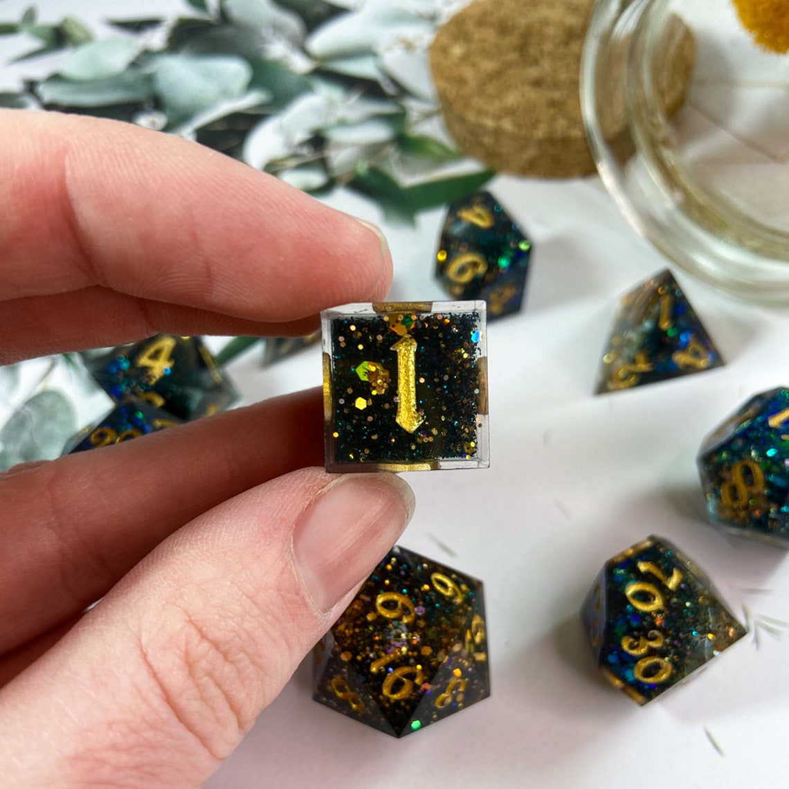 Dragon's Mystery Double Cast Dice Set - 8 Pieces - D&D, TTRPG, Dnd Dice ...