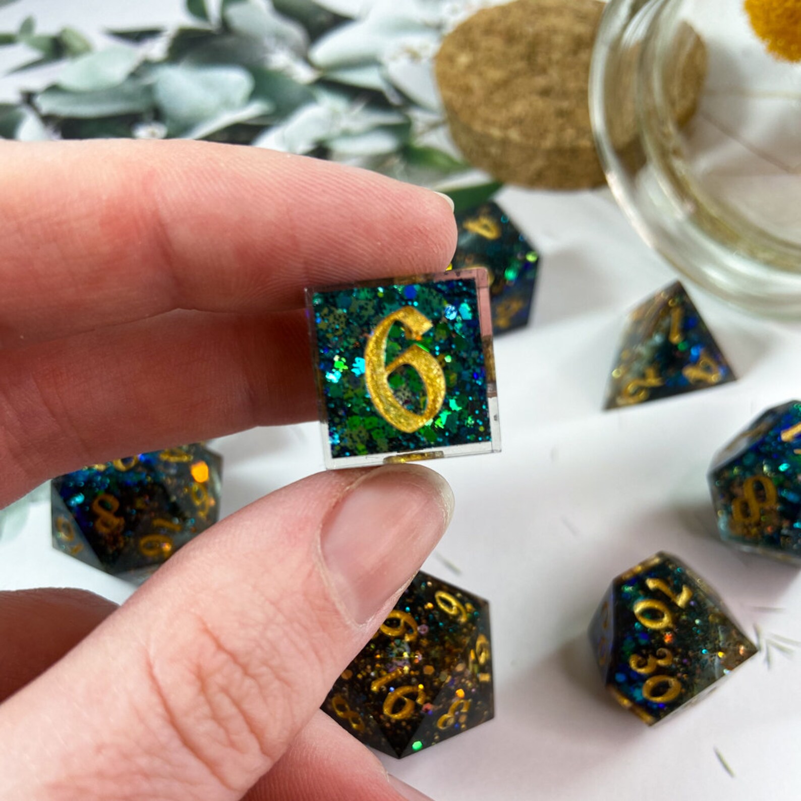 Dragon's Mystery Double Cast Dice Set - 8 Pieces - D&D, TTRPG, Dnd Dice ...