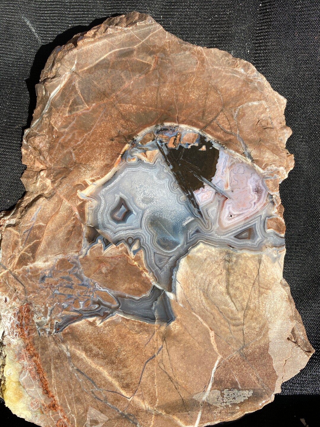 Lava Cap Thunderegg Slab - Etsy