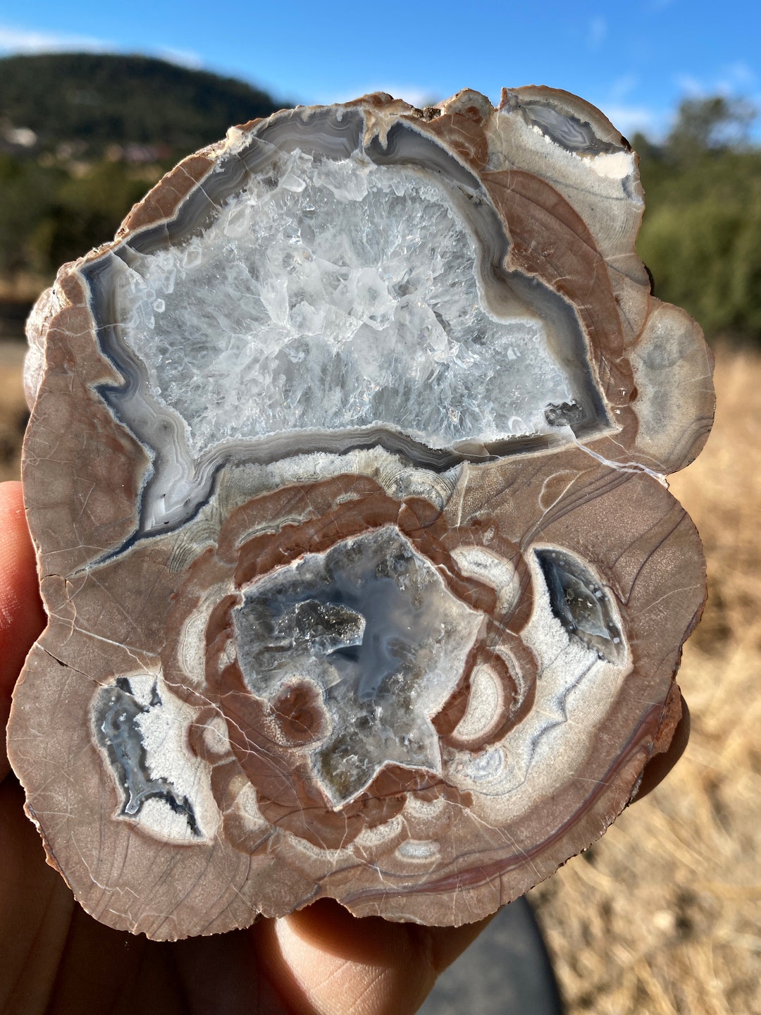 Lava Cap Thunderegg - Etsy