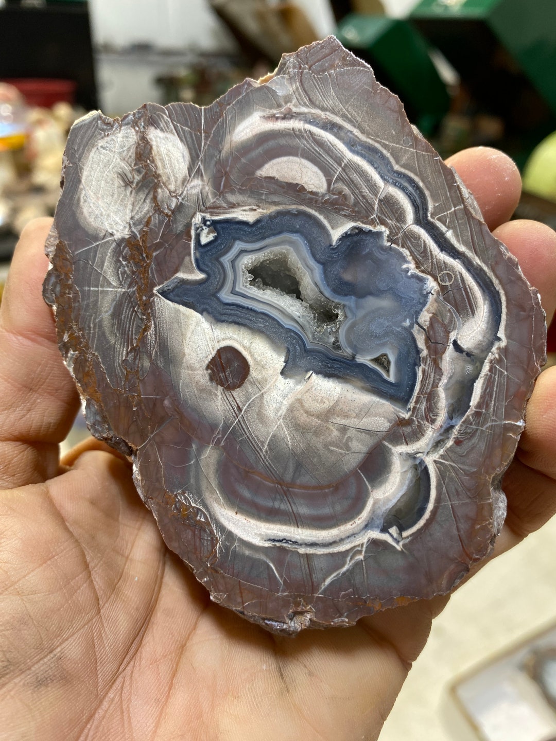 Lava Cap Thunderegg - Etsy