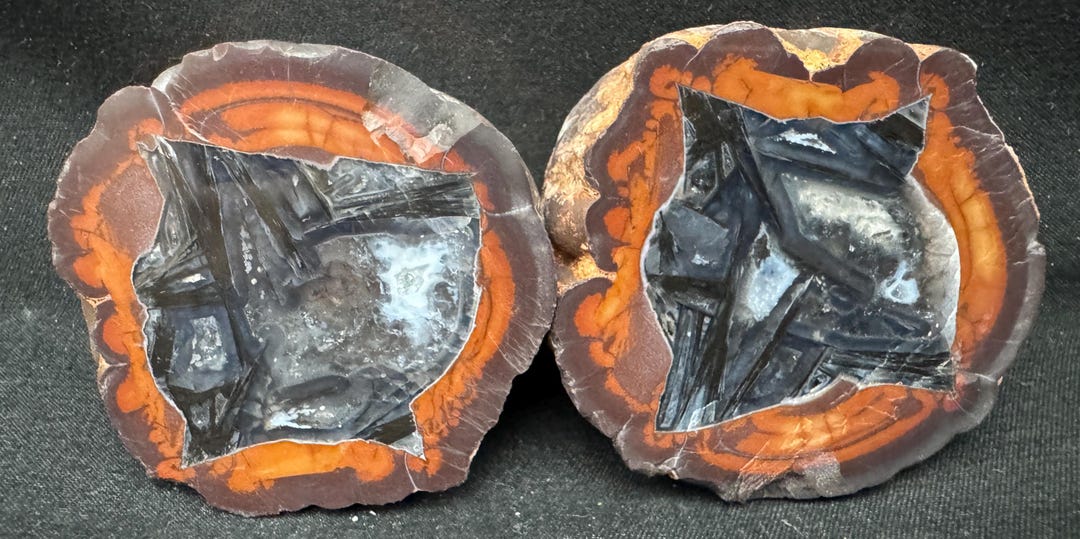 Lava Cap Thunderegg Mini-pair - Etsy