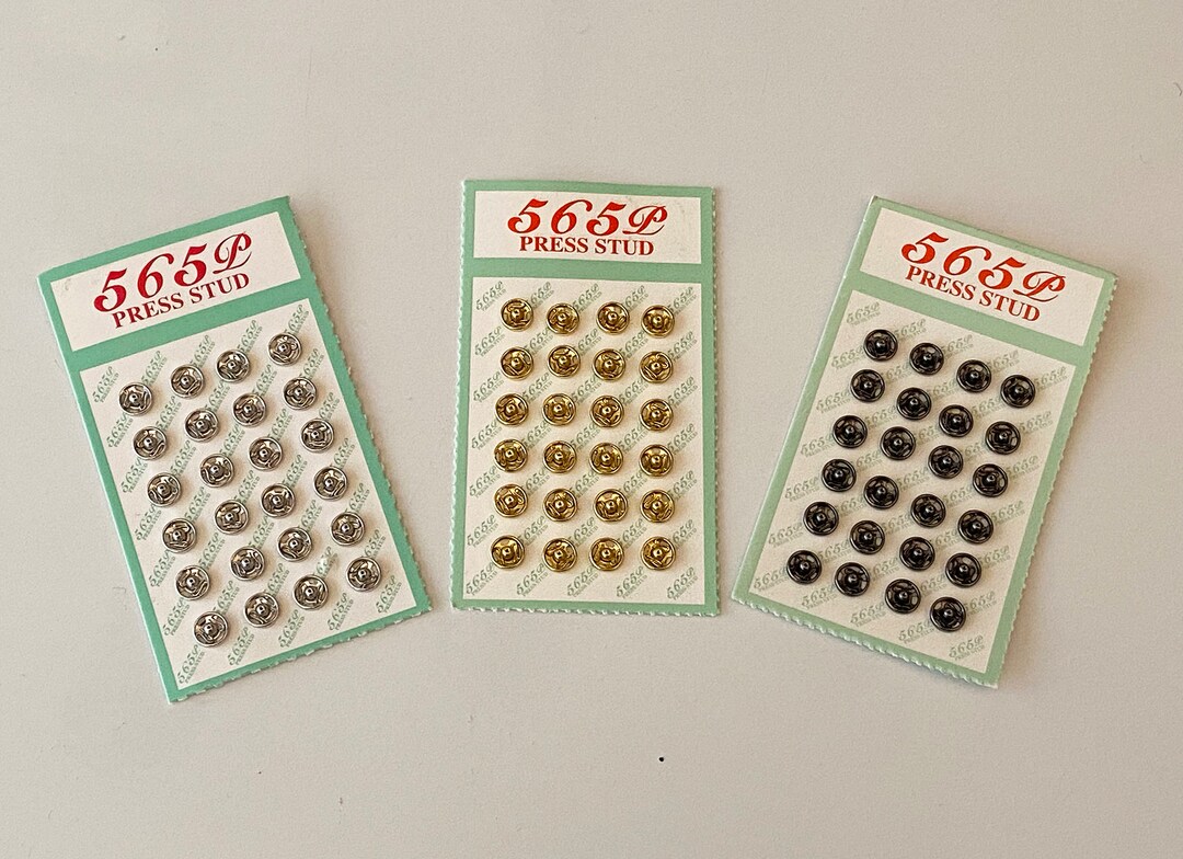 Craftuneed 72 Sets Mini Metal Press Stud Snap Fastener for Doll Clothes ...